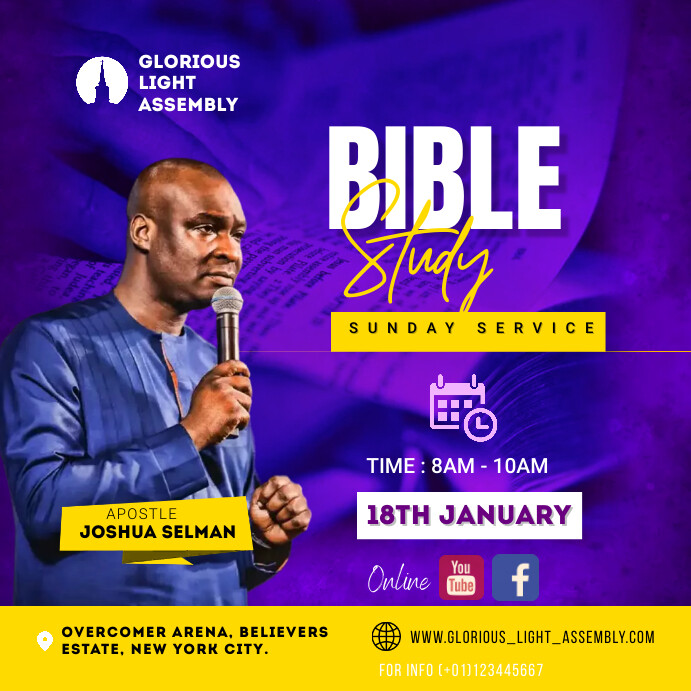 Church flyer template Religious event design | PosterMyWall