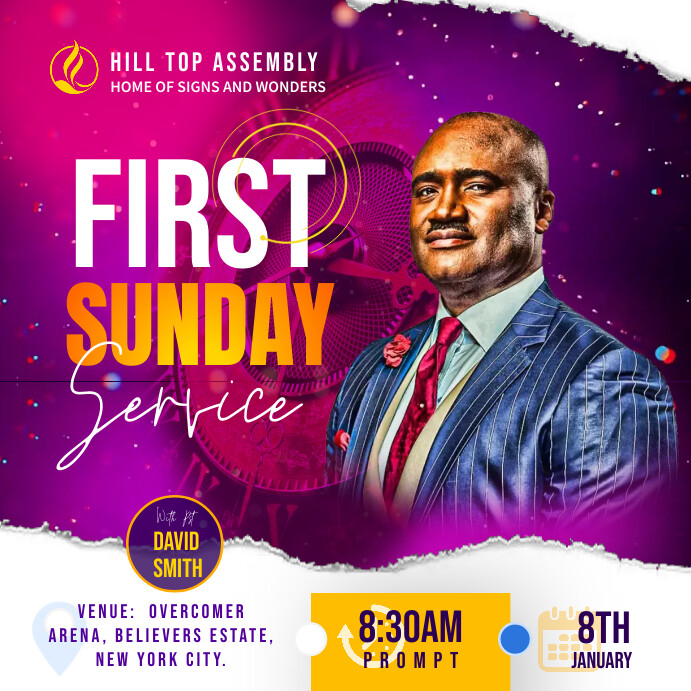 Church flyer template Religious event design | PosterMyWall