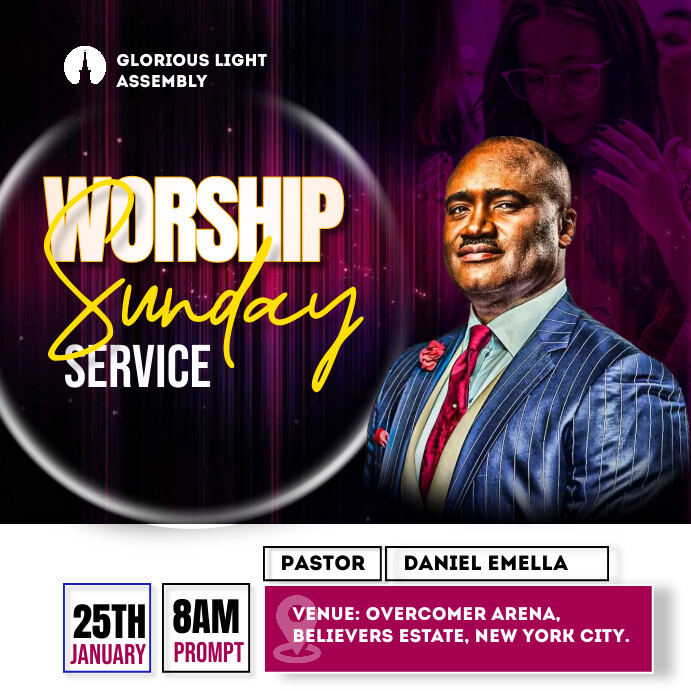 Church flyer template Religious event design | PosterMyWall