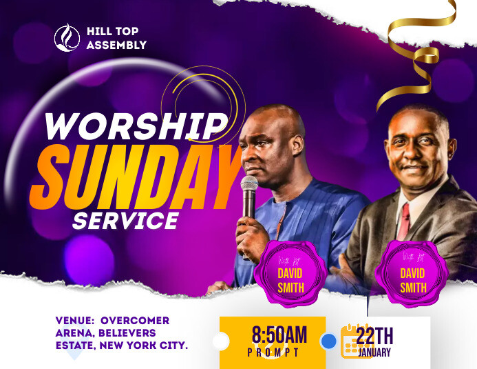 Church flyer template Religious event design | PosterMyWall