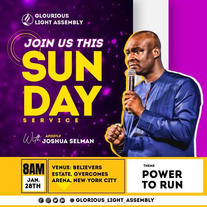 Church flyer template Religious event design | PosterMyWall