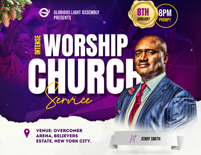 Church flyer template Religious event design | PosterMyWall