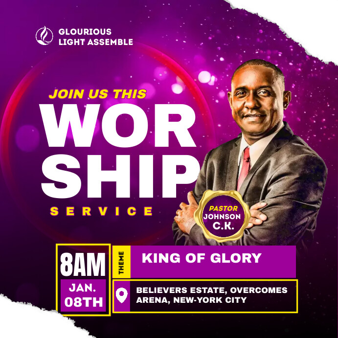 Church flyer template Religious event design | PosterMyWall