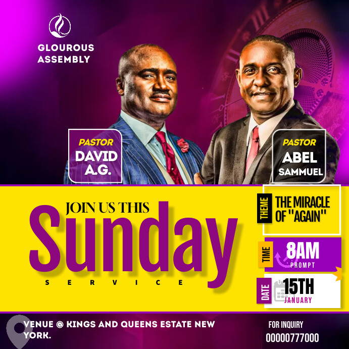 Church flyer template Religious event design | PosterMyWall