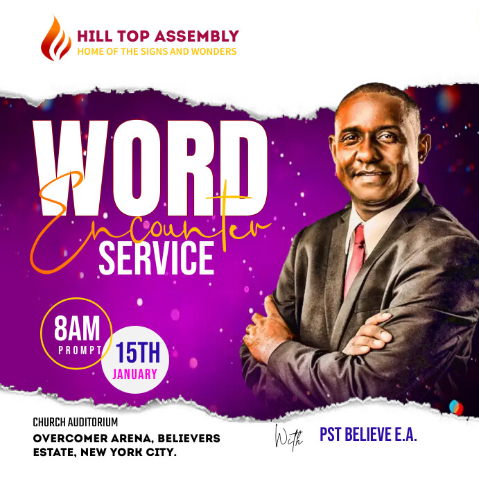 Church flyer template Religious event design | PosterMyWall