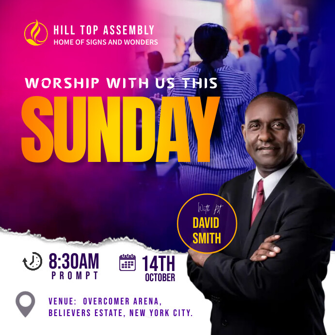 Church flyer template Religious event design | PosterMyWall