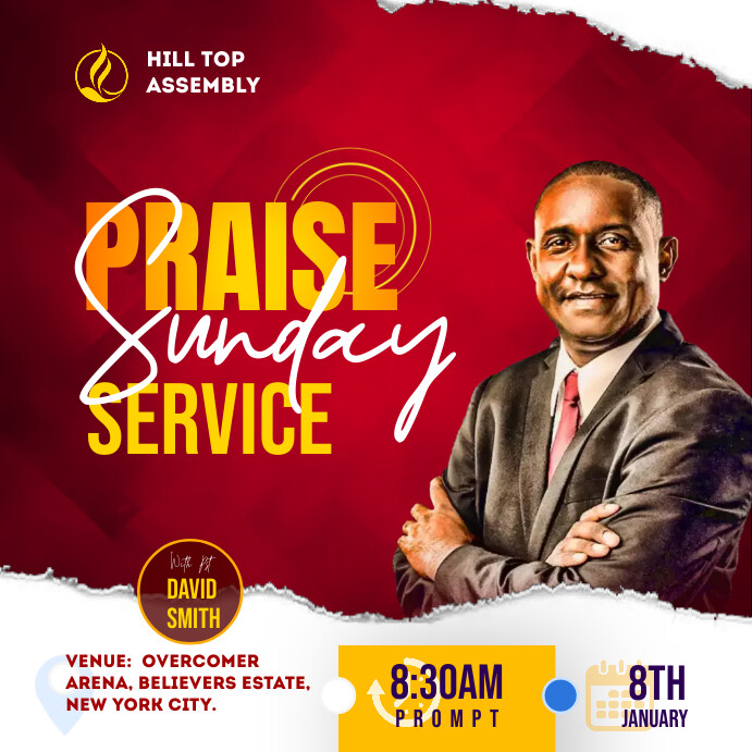 Modèle Church flyer template Religious event design | PosterMyWall