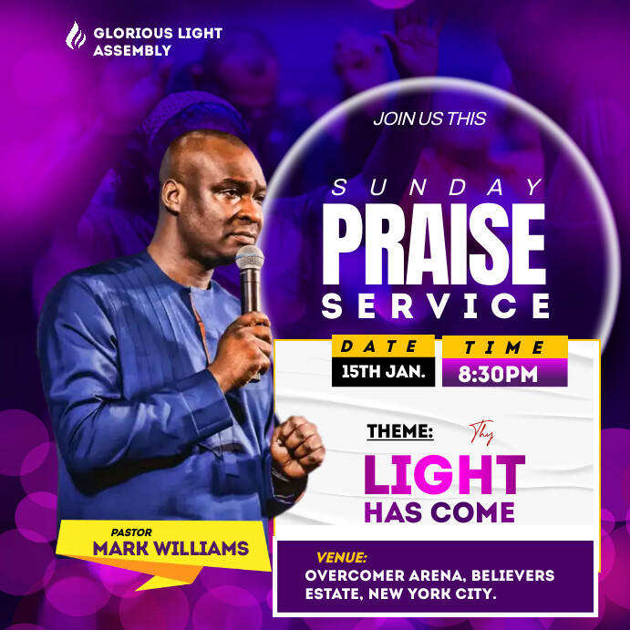 Church flyer template Religious event design | PosterMyWall