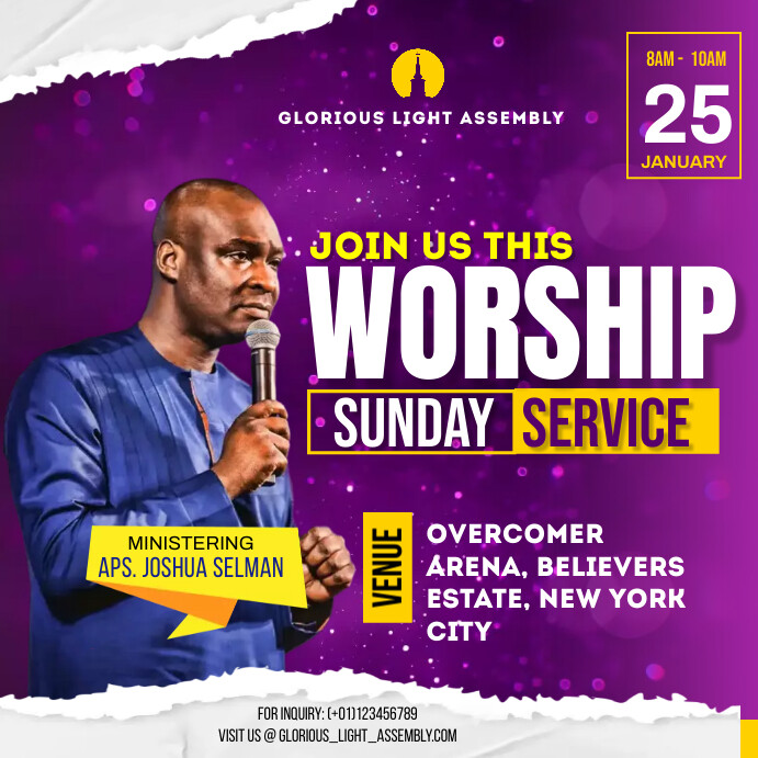 Church flyer template Religious event design | PosterMyWall