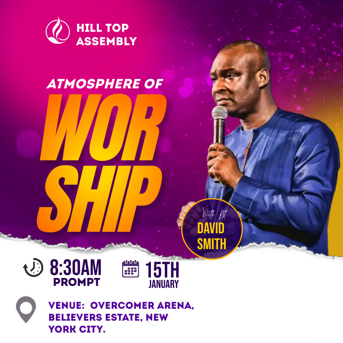 Church flyer template Religious event design | PosterMyWall