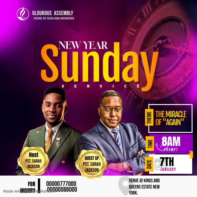 Church flyer template Religious event design | PosterMyWall