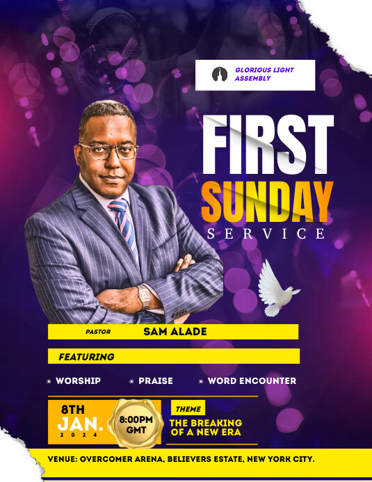 Church flyer template Religious event design | PosterMyWall