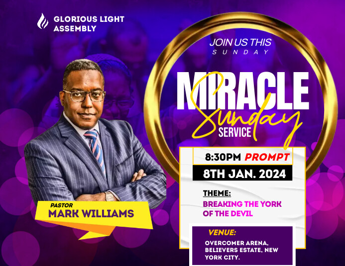 Church flyer template Religious event design | PosterMyWall