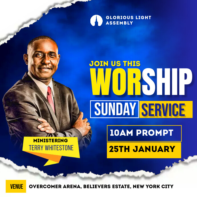 Church flyer template Religious event design | PosterMyWall