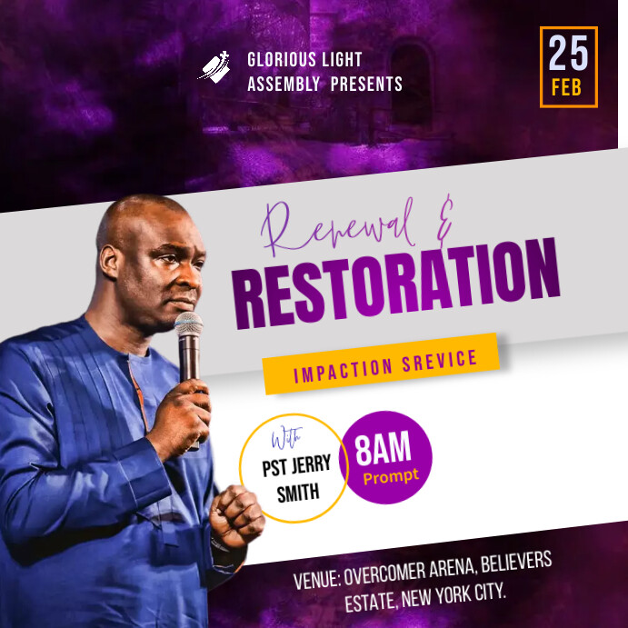 Church flyer template Religious event design | PosterMyWall