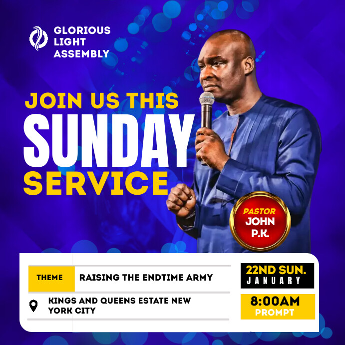 Church flyer template Religious event design | PosterMyWall