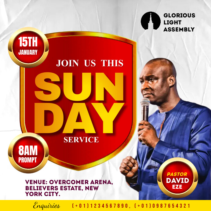 Church flyer template Religious event design | PosterMyWall