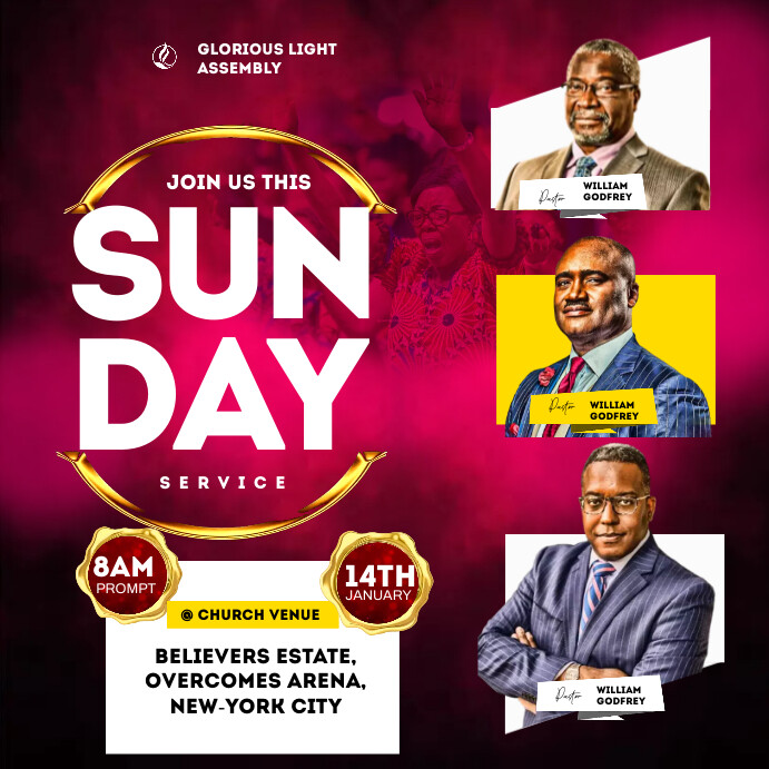 Church flyer template Religious event design | PosterMyWall