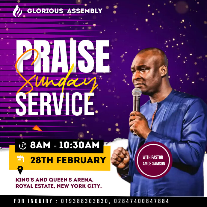 Church flyer template Religious event design | PosterMyWall