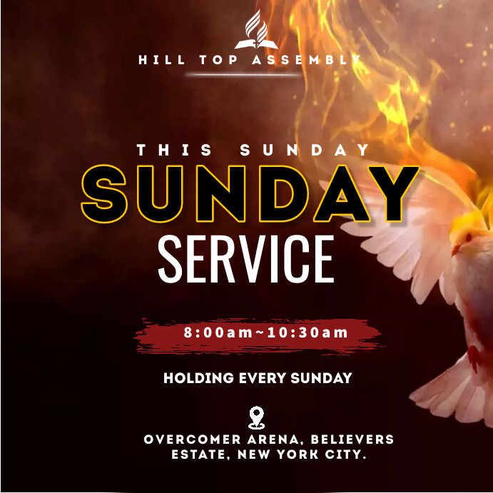 Church flyer template Religious event design | PosterMyWall