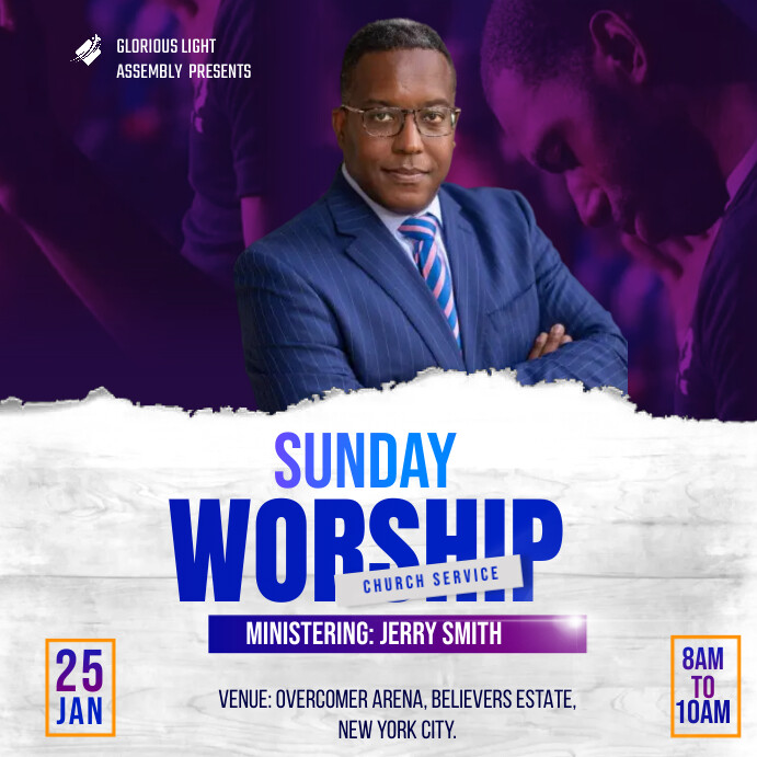 Church flyer template Religious event design | PosterMyWall