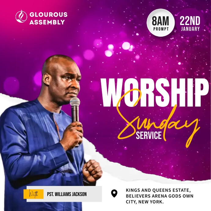 Modèle Church flyer template Religious event design | PosterMyWall