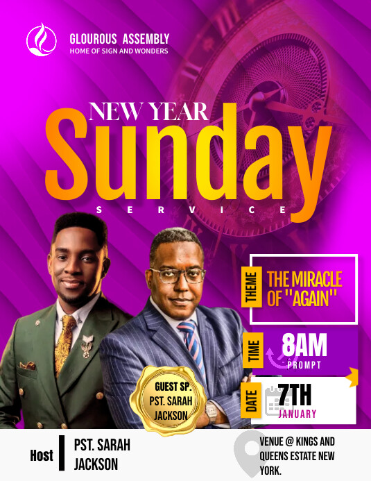 Church flyer template Religious event design | PosterMyWall