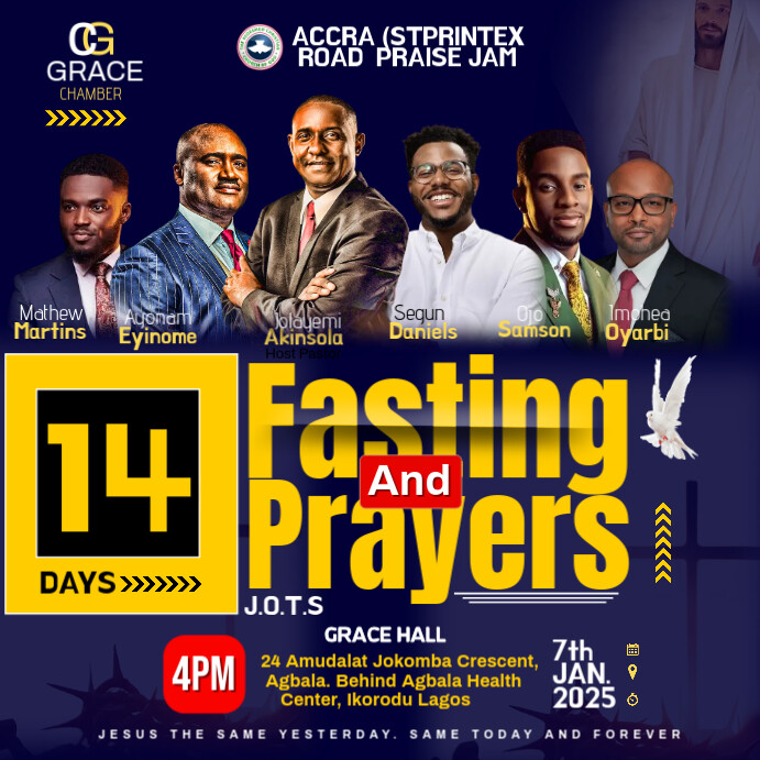 Copy of church flyer templates fasting and prayer | PosterMyWall