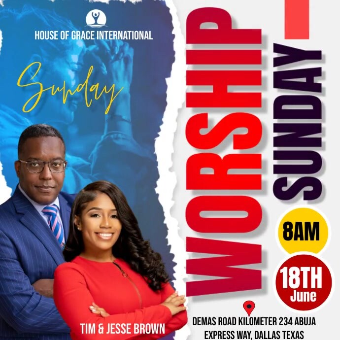 Church flyer video Template | PosterMyWall