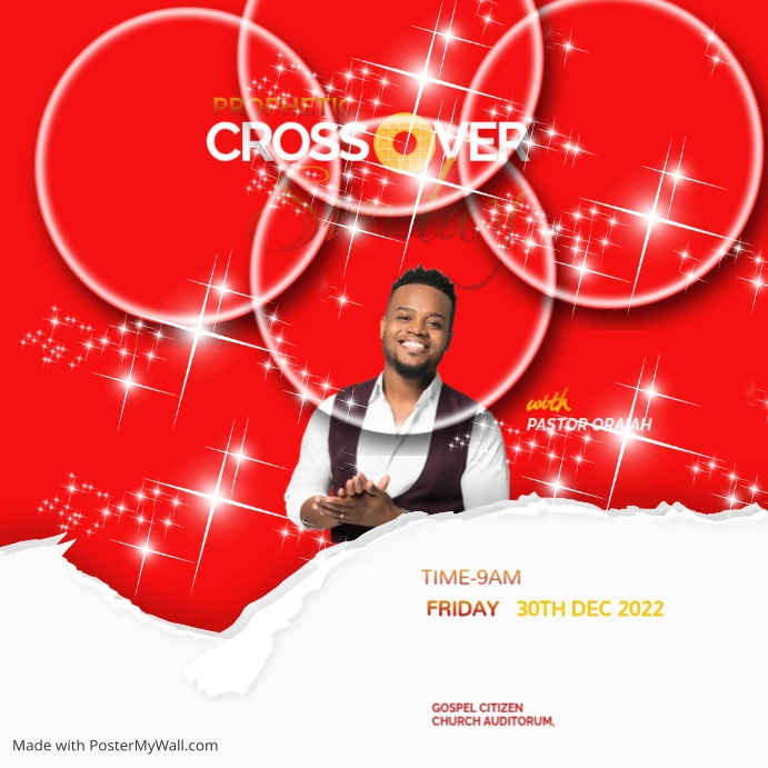 Church flyers and Cross over flyers (1) Template | PosterMyWall