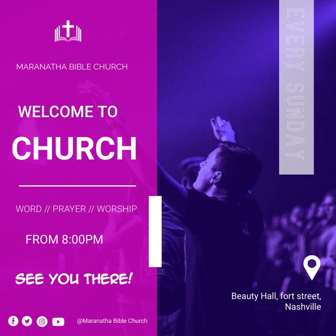 church flyers Template | PosterMyWall