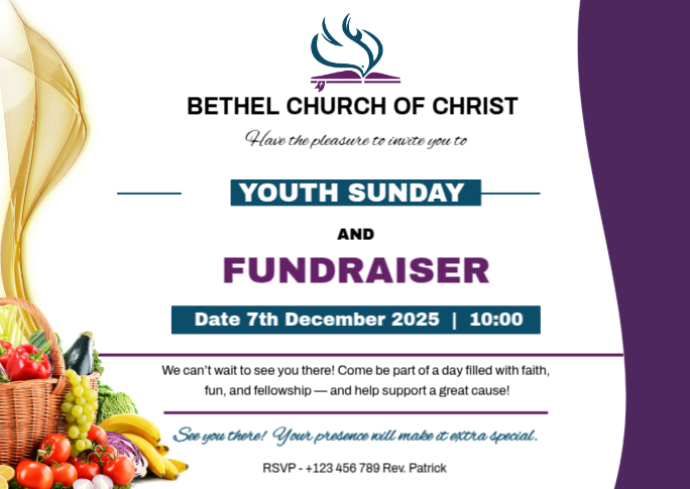 Church Fundraiser Card Template | PosterMyWall