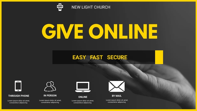 church giving flyer Template | PosterMyWall