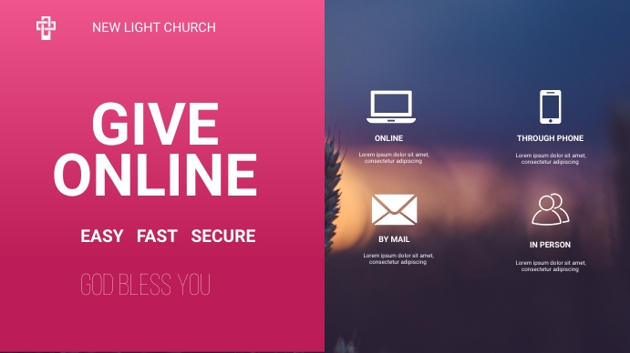 church giving flyer Template | PosterMyWall