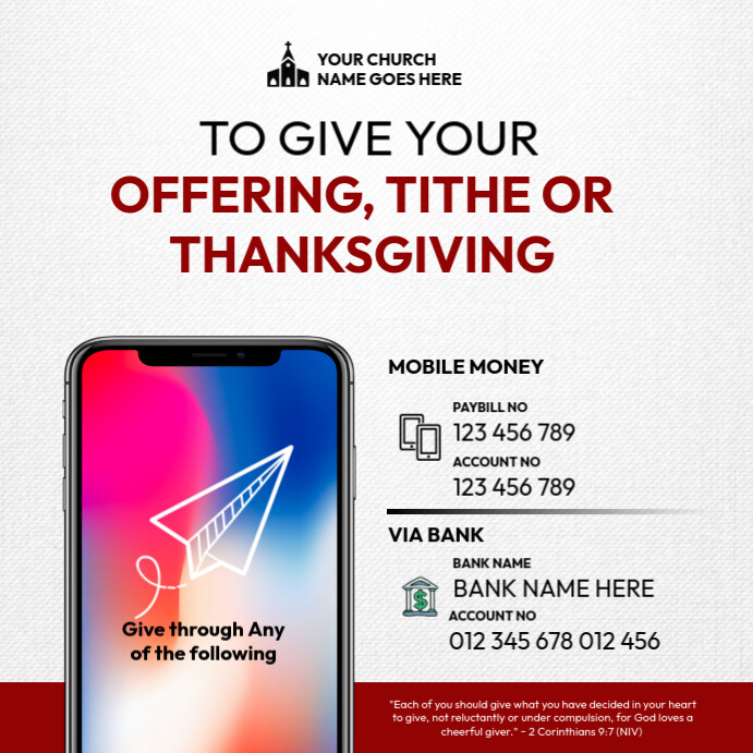 Copy of Church giving Poster | PosterMyWall