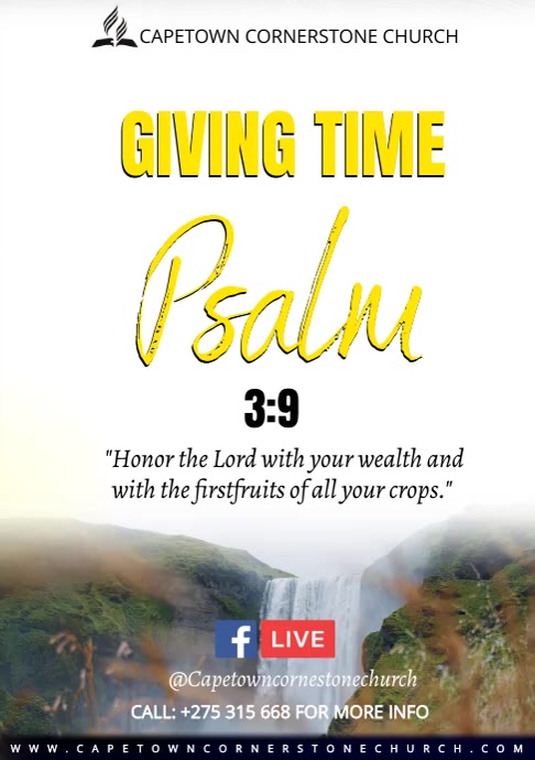 church giving time poster template | PosterMyWall