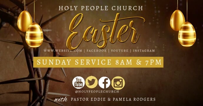 church happy easter online template | PosterMyWall
