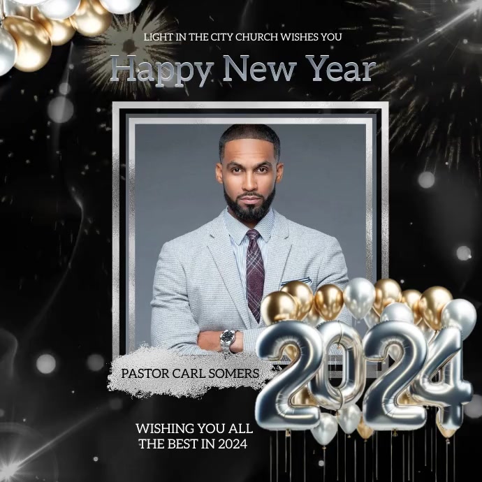CHURCH HAPPY NEW YEAR DAY WISHES TEMPLATE (4) | PosterMyWall