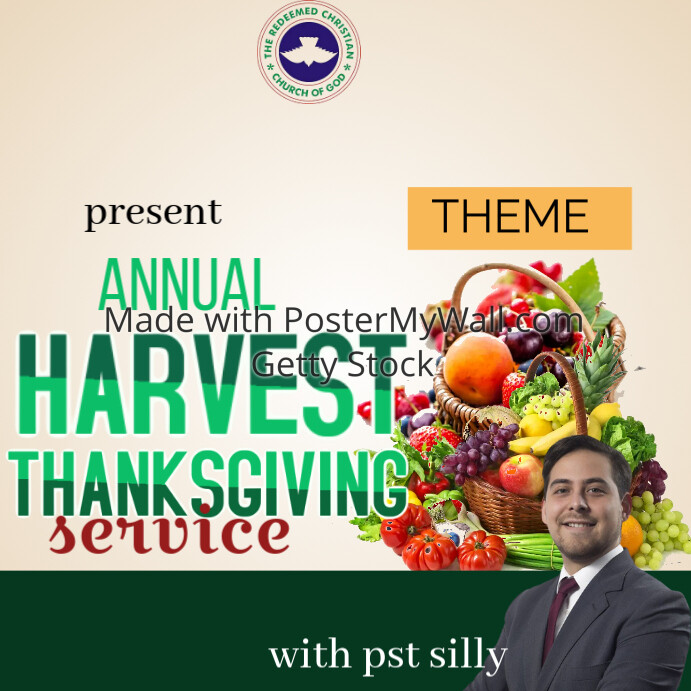 Church/harvest thanksgiving Template | PosterMyWall