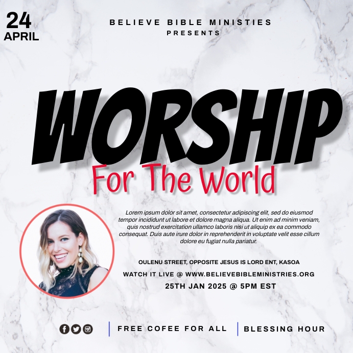 CHURCH INSTA.E Template | PosterMyWall