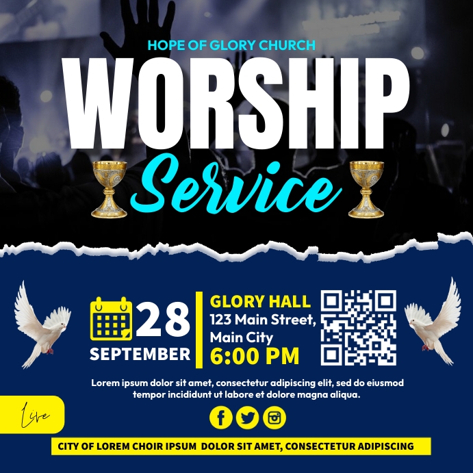 CHURCH INSTA.KC Template | PosterMyWall