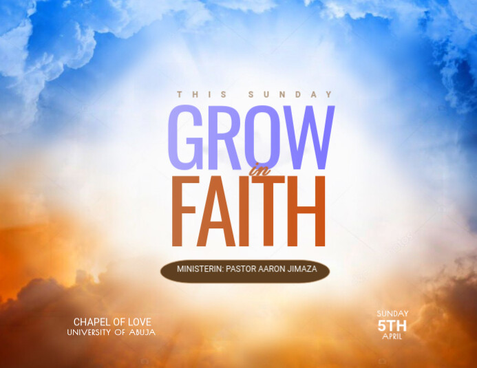 CHURCH INSTAGRAM FLYER, GROTH IN FAITH (1) Template | PosterMyWall