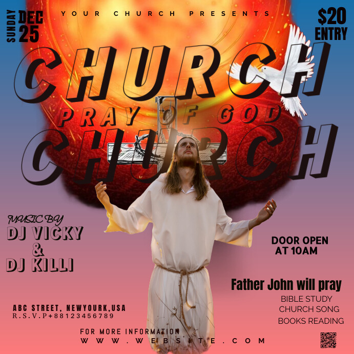 Plantilla de Church Instagram Template | PosterMyWall