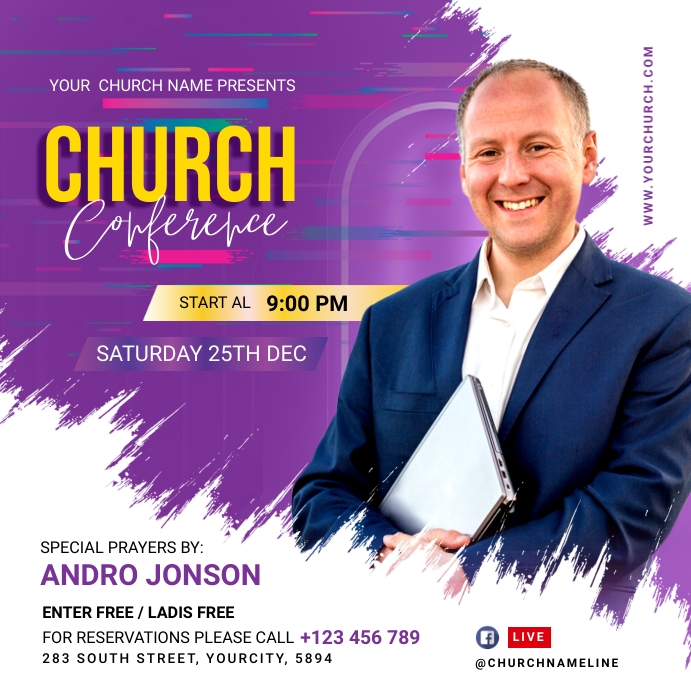 Church Instagram post Template | PosterMyWall