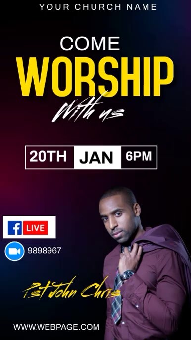 church instagram story Template | PosterMyWall