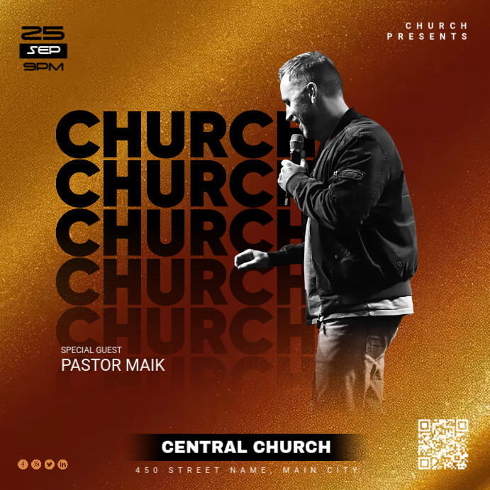 Church Instagram template post | PosterMyWall