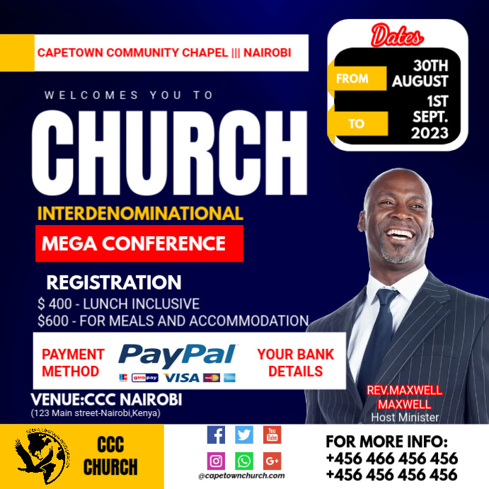 Plantilla de church interdenominational conference flyer | PosterMyWall