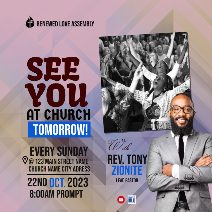 CHURCH INVITATION Template | PosterMyWall