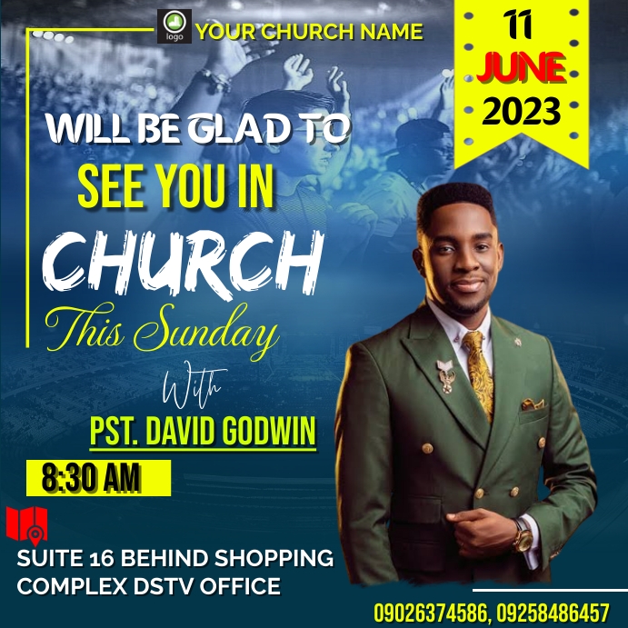 Church invitation Template | PosterMyWall