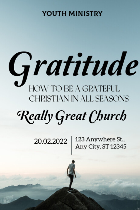 Copy of church invitation faith poster | PosterMyWall